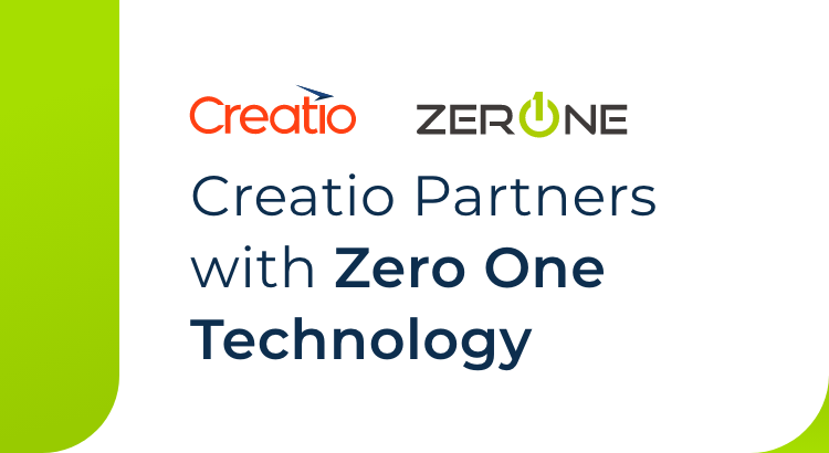Creatio Partners with Zero One Technology to Further Penetrate the Greater China Region with No ...